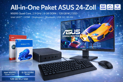 All in One PC Set | Intel N5095 2,90Ghz | 8GB Ram | 128GB SSD | 24" TFT ...