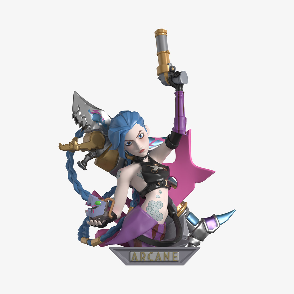 Genuine League of Legends: Arcane Series Figures 4.72-5.51inches ...