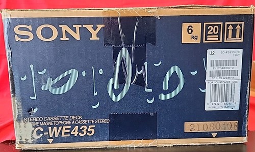 Sony Stereo Dual Cassette Deck Tape Recorder TC-WE435 -New In Box Free ...