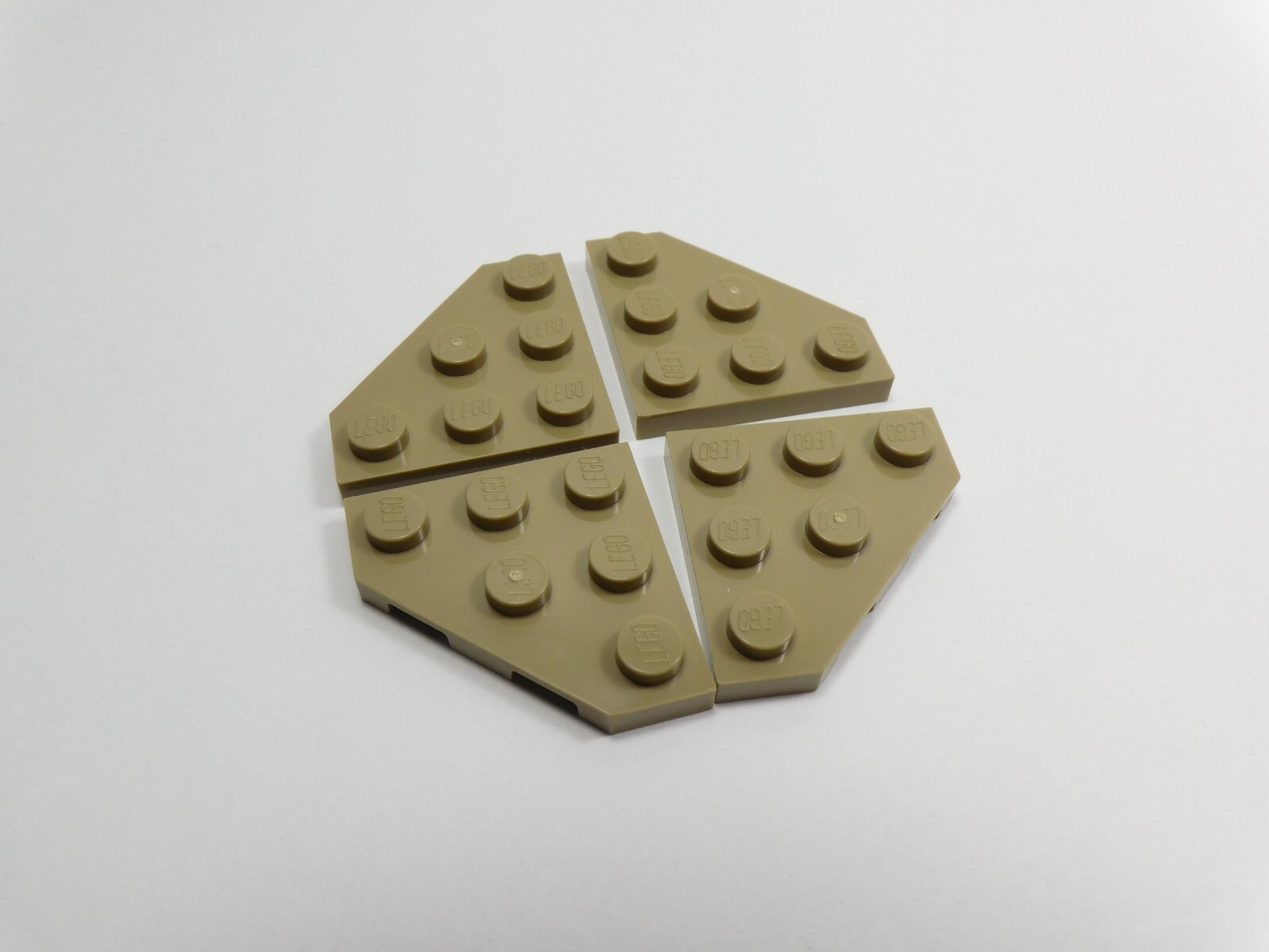 LEGO Lot of 4 Dark Tan 3x3 Cut Corner Plates C9 | eBay