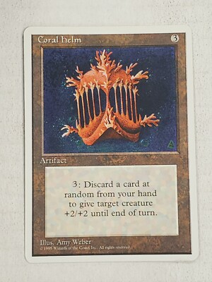 MTG Coral Helm (4th Edition/Artifact/R) - BGM | eBay
