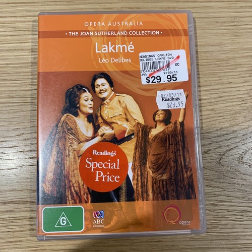 Leo Delibes Lakme Opera Australia Reg 4 DVDJoan Sutherland 1976 As New ...