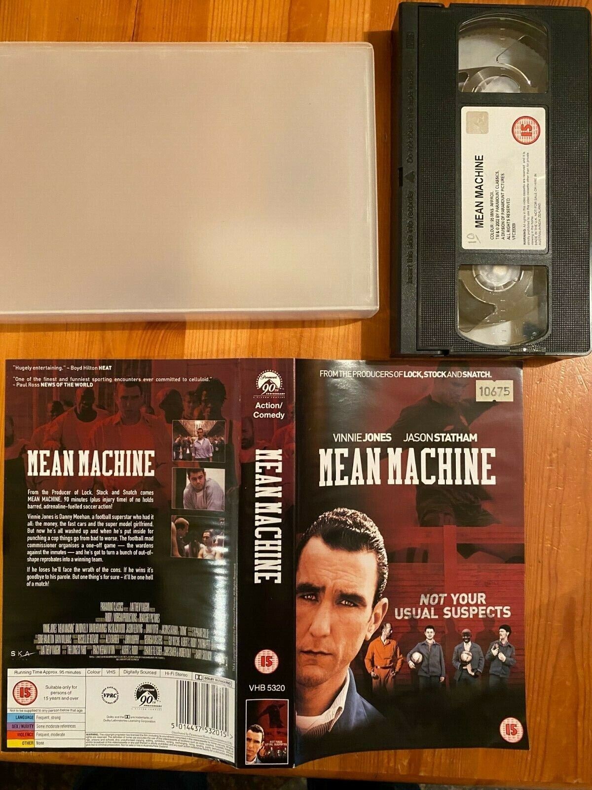 Mean Machine - Vinnie Jones - Jason Statham BIG CASE VHS Video Ex ...