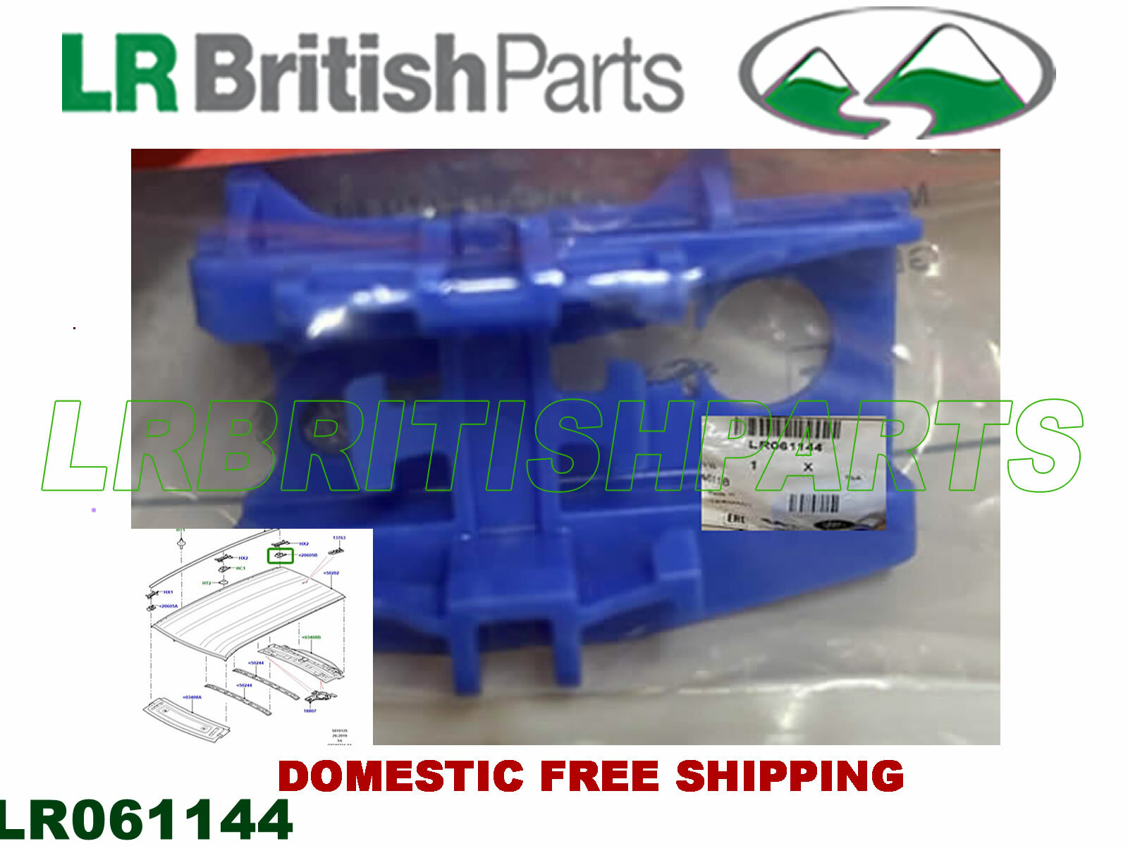 GENUINE LAND ROVER WEATHERSTRIP RETAINER REAR RH DISCOVERY SPORT ...