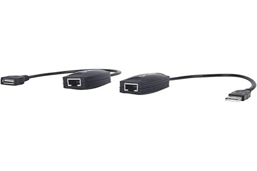 Manhattan USB-A Line Extender, for use with RJ45 network cable (not ...