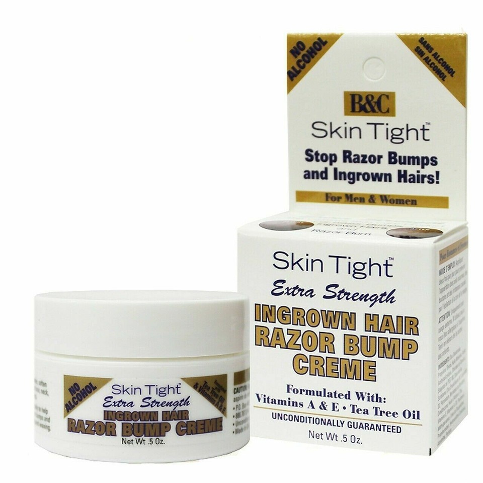 B&C SKIN TIGHT INGROWN HAIR & RAZOR BUMP CREME EXTRA STRENGTH NECK ...