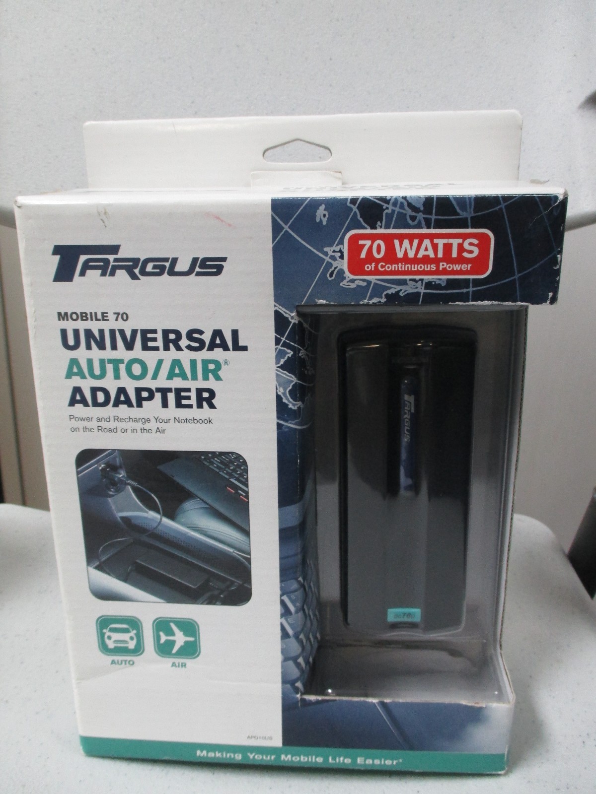 New Sealed Targus Mobile 70 Universal Auto / Air Adapter 70 Watts ...