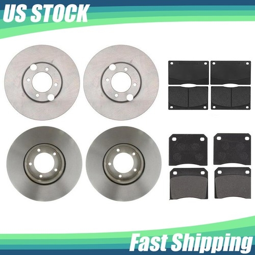For 1986-1991 Jaguar XJS Front Rear R-Line Brake Rotors & Metallic ...