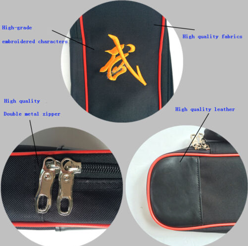 Shaolin thick canvas martial arts tai chi kung fu shoulder bag sword ...