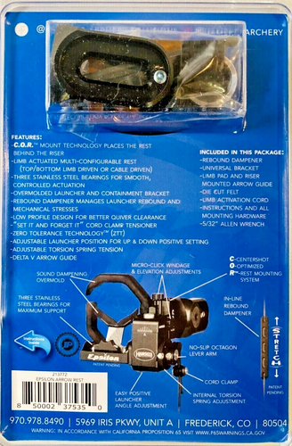 Hamskea Epsilon Arrow Rest Featuring C.O.R Mount Technology Universal ...