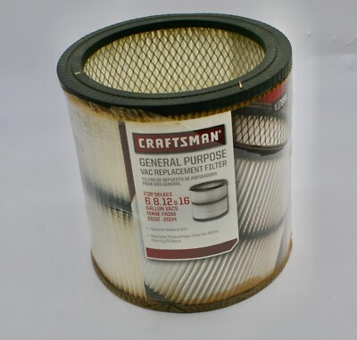 Craftsman 9-17884 17884 Vacuum Cartridge Filter fit for 17935 17937 ...