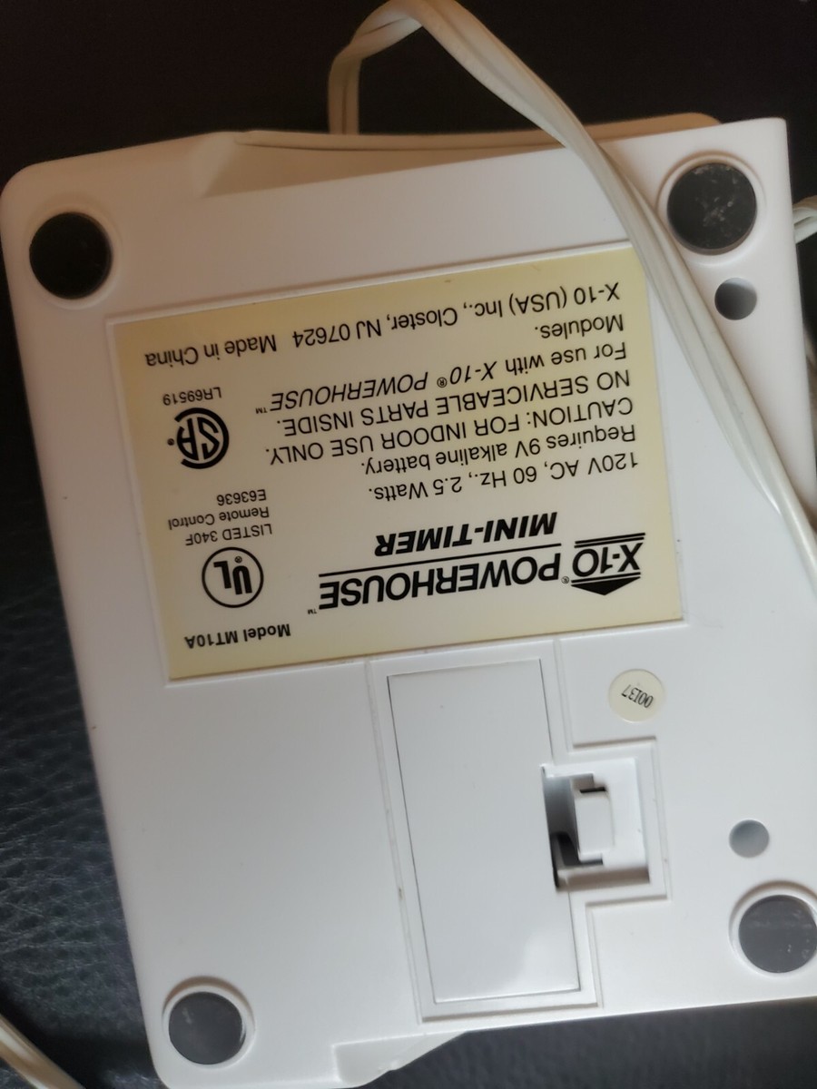 X10 Powerhouse Minitimer Programmable Control Center X10 Home