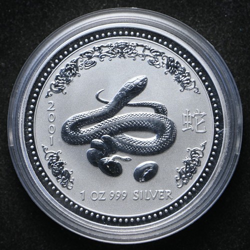 2001 Australia $1 Year of the Snake .999 Silver in Cap (slx5345) | eBay