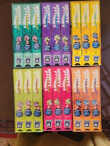 Monty Python VHS set of 18 tapes #4 - #21 | eBay