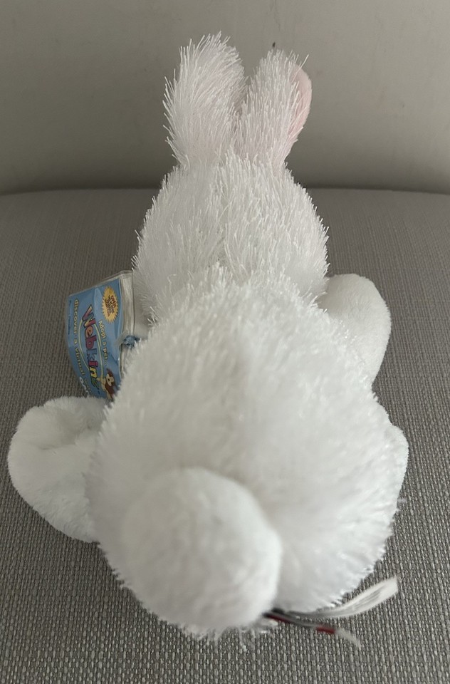 Webkinz White Rabbit NEW with code HM078 | eBay