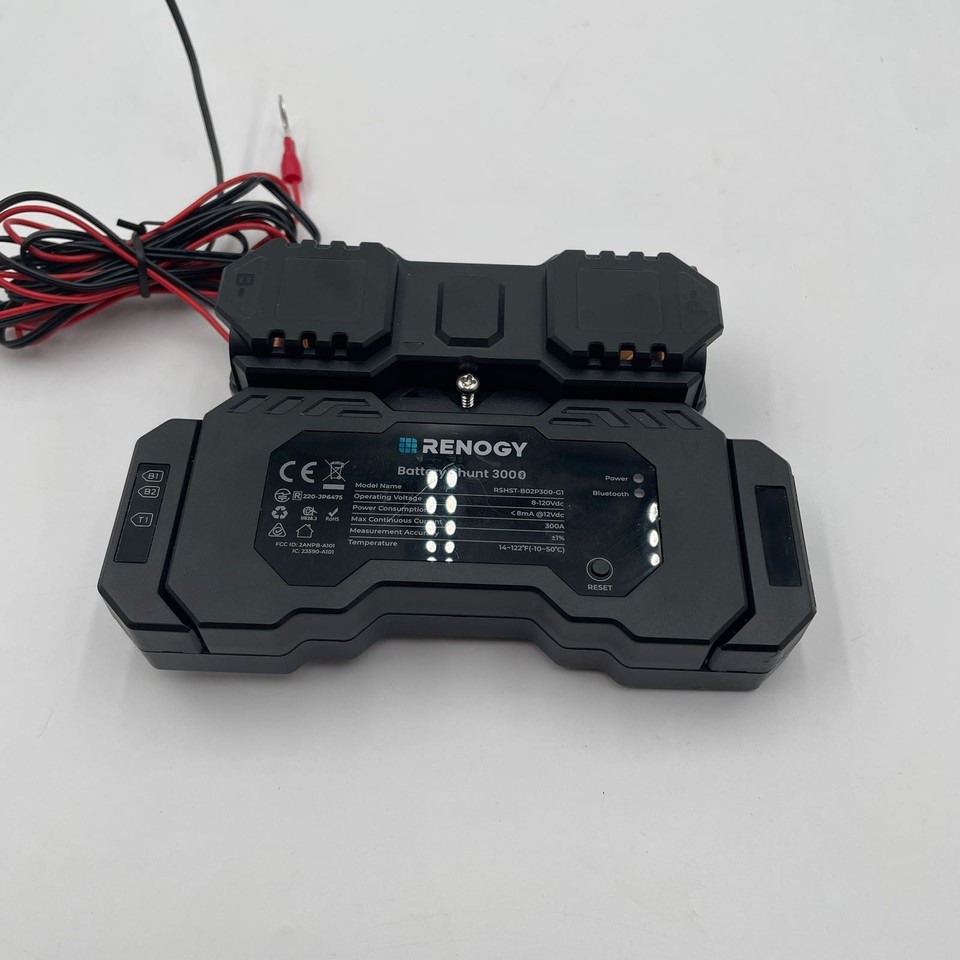 Renogy Battery Shunt 300 Remote Battery Monitor 8–120V 500A Current ...