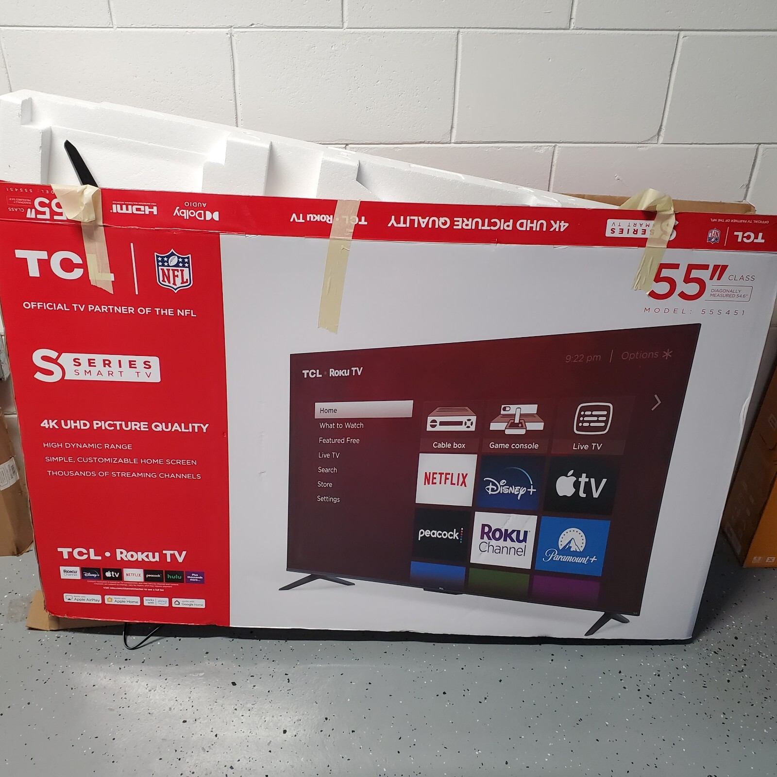 TCL 55S451 55 In 4k Smart LED Roku TV 846042010108 | eBay
