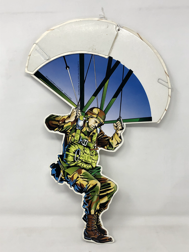 Rare Parachute GI Joe 1998 Cardboard Cut Out Fan Hasbro Contempo | eBay