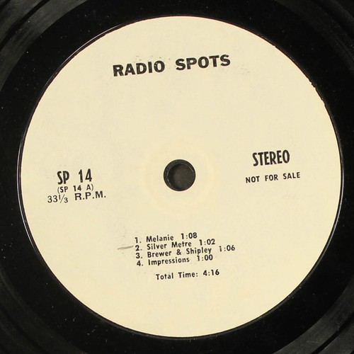 VARIOUS: radio spots RADIO SPOTS 7" Single 45 RPM | eBay
