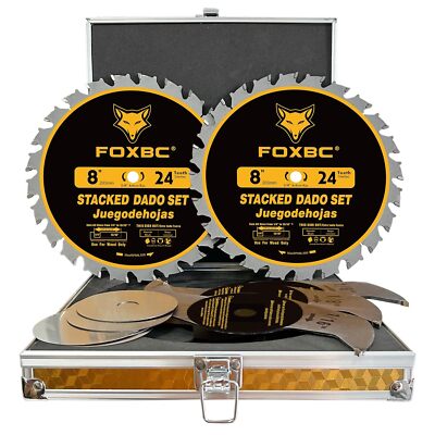 Carbide Table Saw Blades 8-Inch Stacking Dado Blade Set 14 Pieces | eBay
