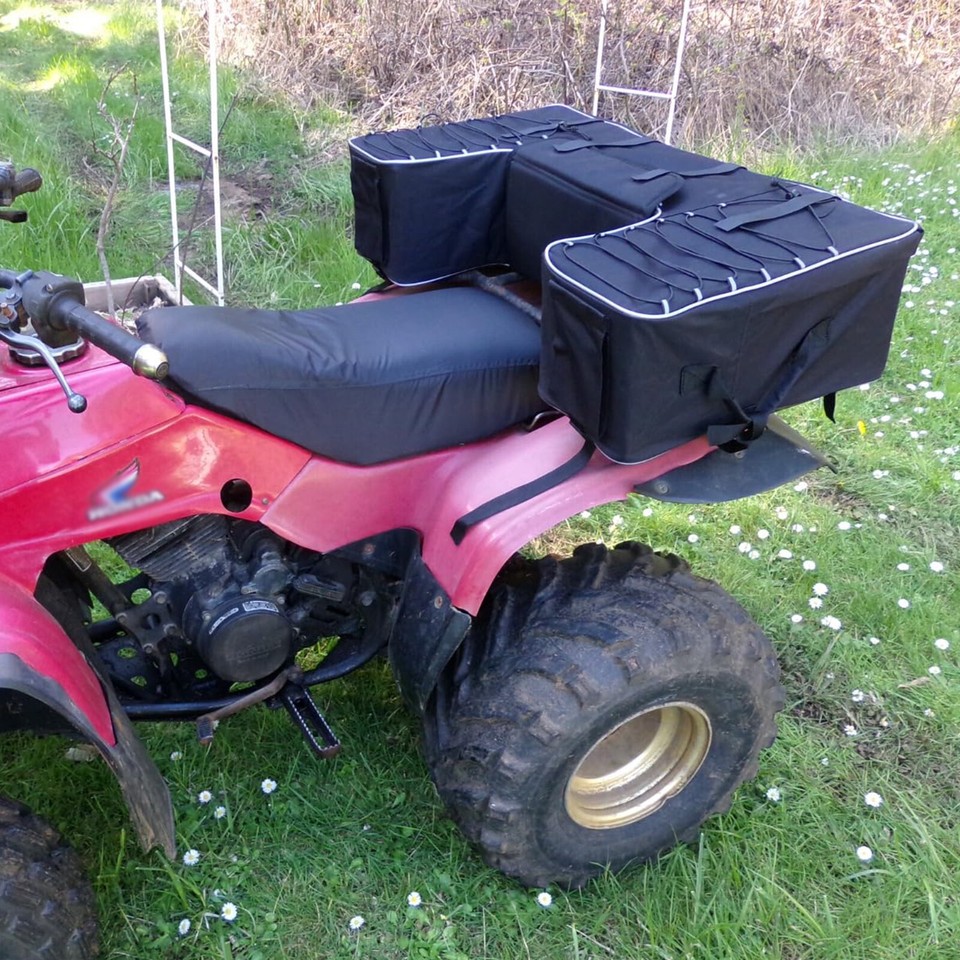 ATV Rear Rack Cargo Bags Storage Bag for Polaris Sportsman 570 800 850 ...