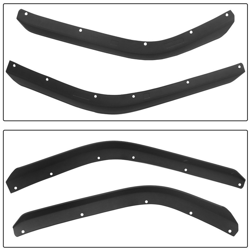 Front & Rear Fender Flares Extensions Set For Jeep Wrangler JL 2018 ...