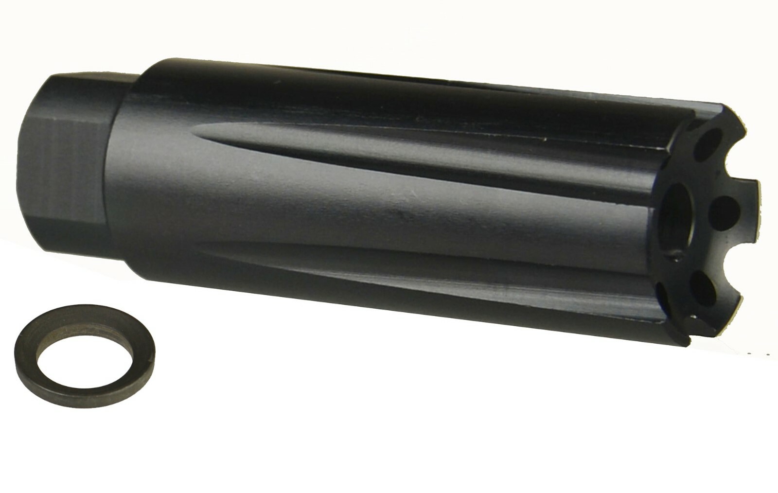 Linear Muzzle Brake Compensator 1/2x28 TPI AL 7075 T6 F 22 223 556 ...