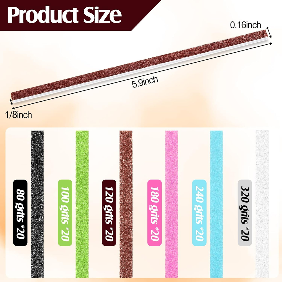 120 Pieces Sanding Twigs Cushioned Abrasive Sanding Sticks for Models ...