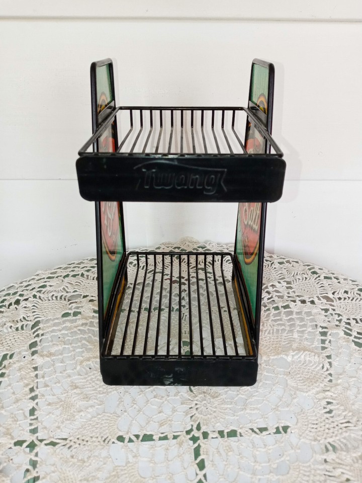 TWANG Beer Salt Black METAL Rack Display Vintage Rare 90s Advertisement ...