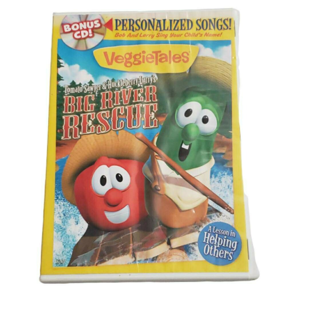 VeggieTales Tom Sawyer & Huckleberry Larry Big River Rescue Movie (DVD ...
