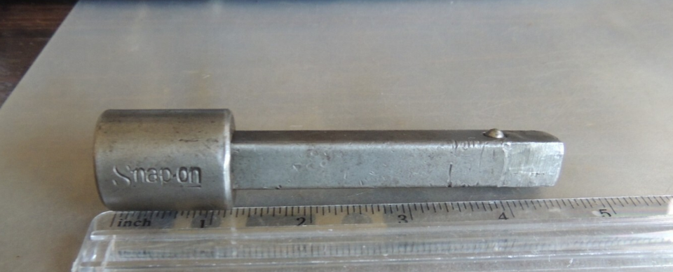 4-1/2" VTG Snap-On Early Socket EXTENSION 1/2” Drive, CIRCA 1920-6, NO ...
