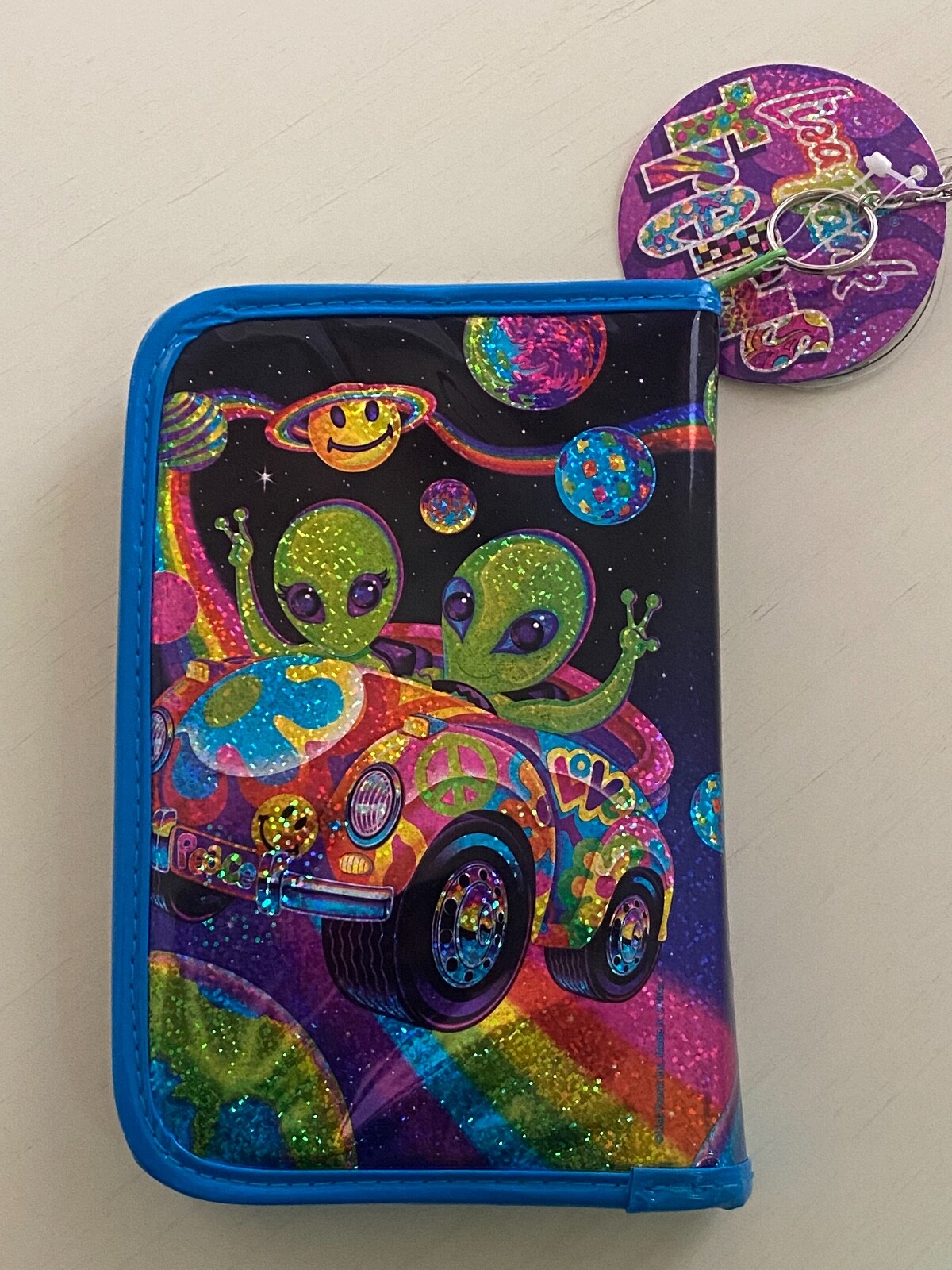 Vintage Lisa Frank Zoomer Zorbit Aliens Prism Purple Planner With Keychain | eBay