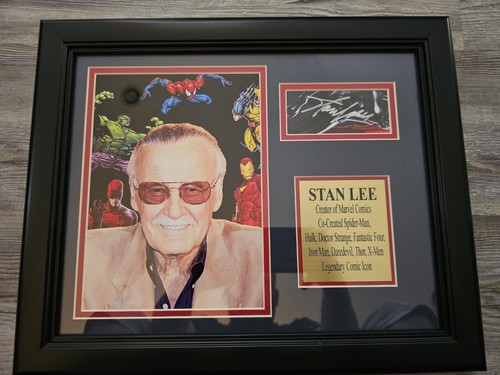 MARVEL Stan Lee signed Original Authentic Autograph FRAMED & MATTED ...