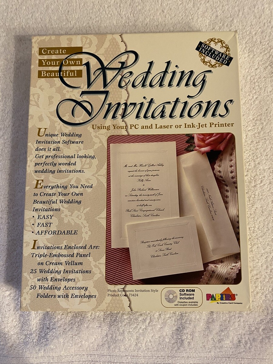 Ivory Wedding Invitation Template