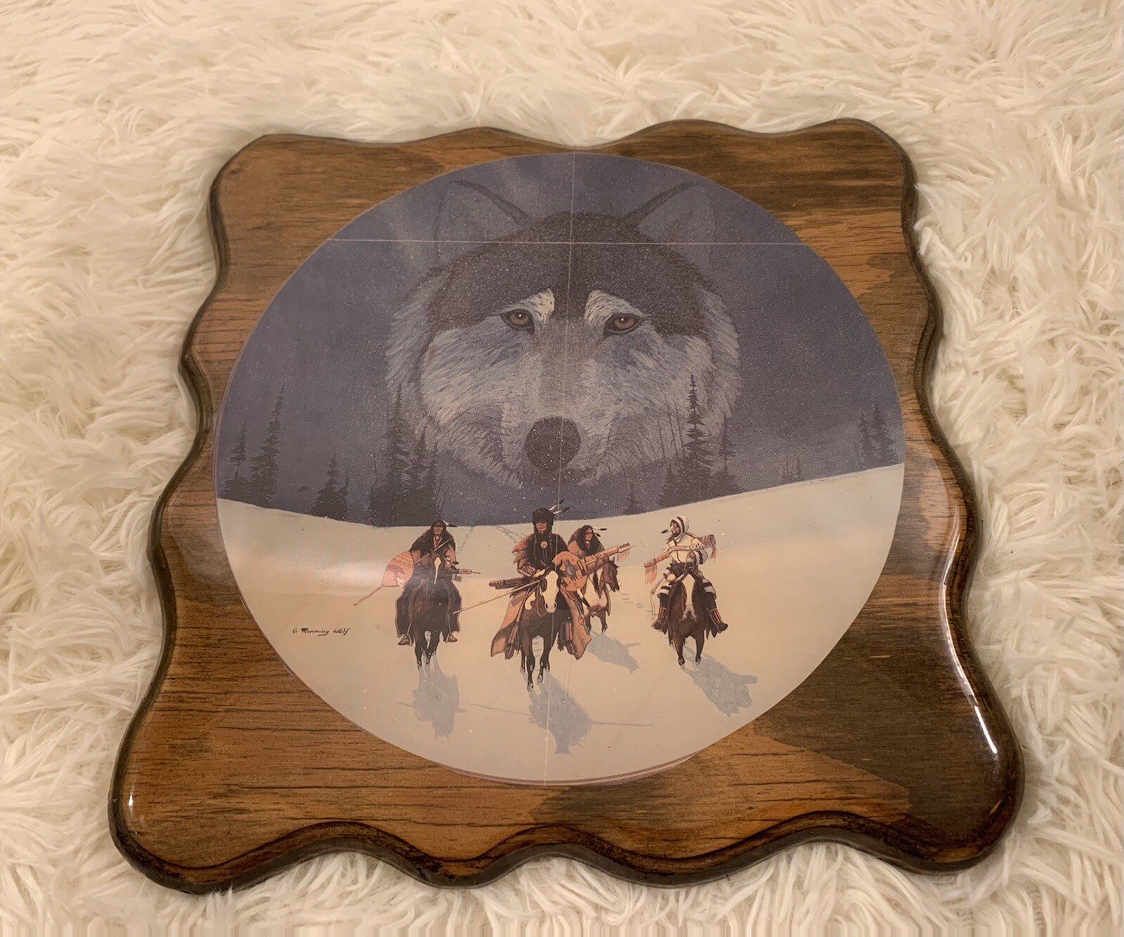 VTG Gale Running Wolf “The Pathfinders Chosen Messengers” Wooden ...