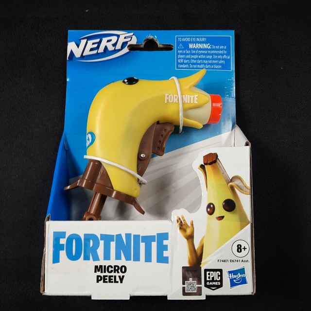 2pack NERF Fortnite Micro Peely Mini Dart Firing Blaster W/ 2 Darts for ...