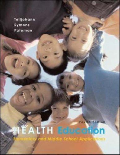 Health Education : Elementary and Middle School Applications with ...