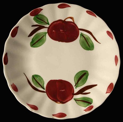 Blue Ridge Southern Pottery Beaded Apple Bread & Butter Plate 40128 | eBay