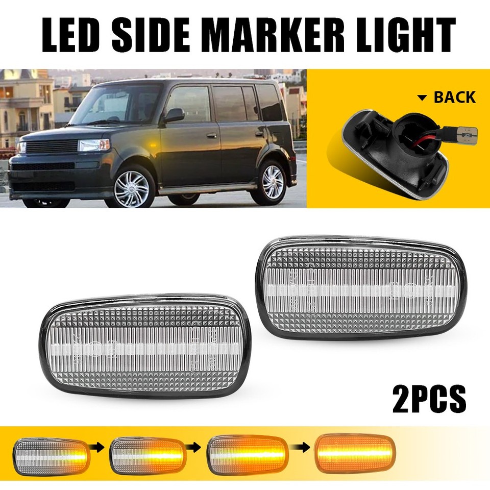 Amber LED Side Marker Light Clear Lens For Lexus IS300 SC430/Scion xB ...