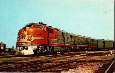 Santa Fe 11 Electro Motive Train Model E3 Diesel in Dallas, TX c1970s ...
