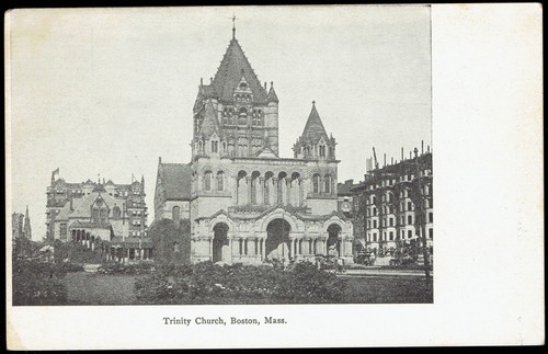 Boston Massachusetts Trinity Church Circa 1901-07 undivided back ...