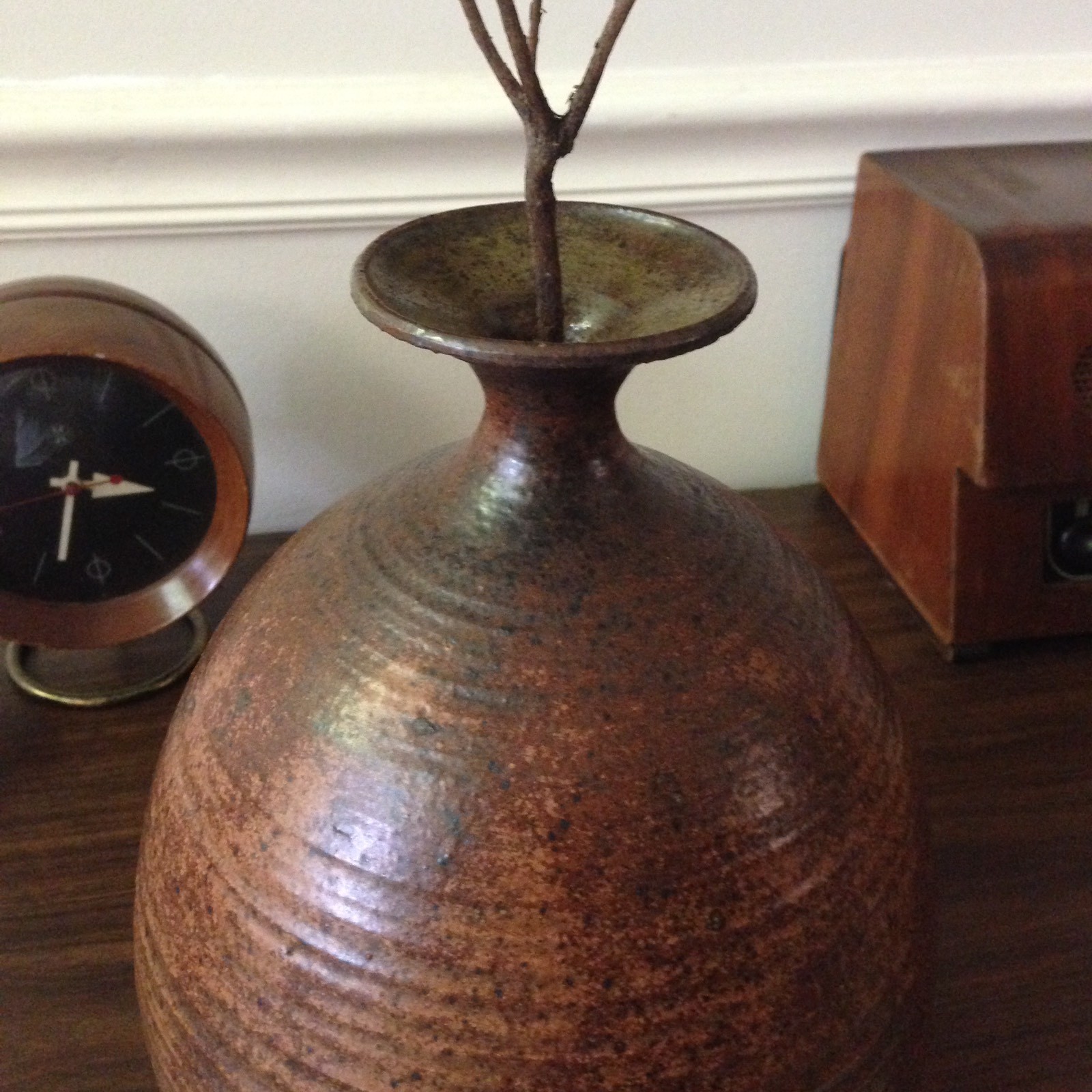 VTG HUGE TOM McMILLIN POTTERY VASE CERAMIC VESSEL SCULPTURE MID CENTURY ...