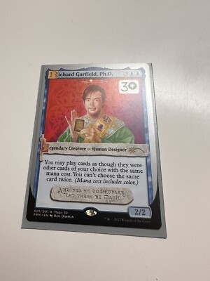 Magic the Gathering Richard Garfield, Ph.D. Magic 30 Exclusive Promo ...