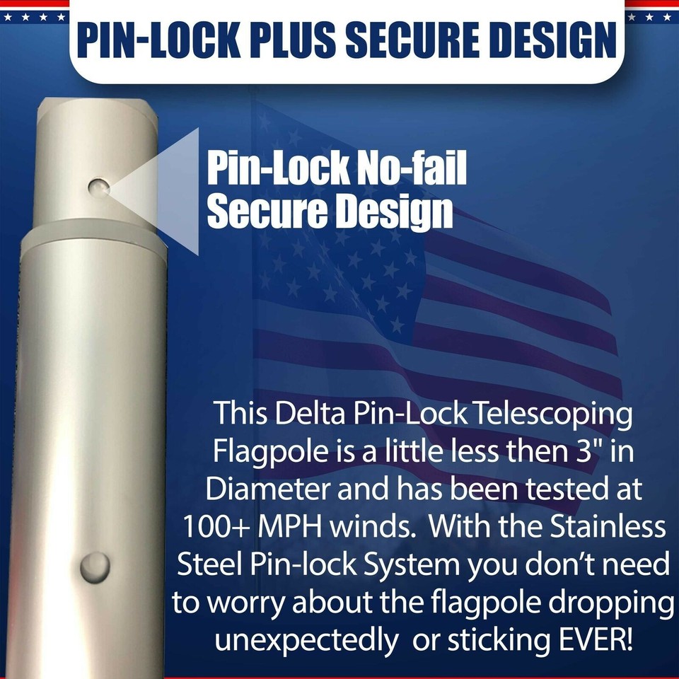 BUNDLE 20' or 25' Delta TELESCOPING (Pole, Light & Flash Collar) | eBay