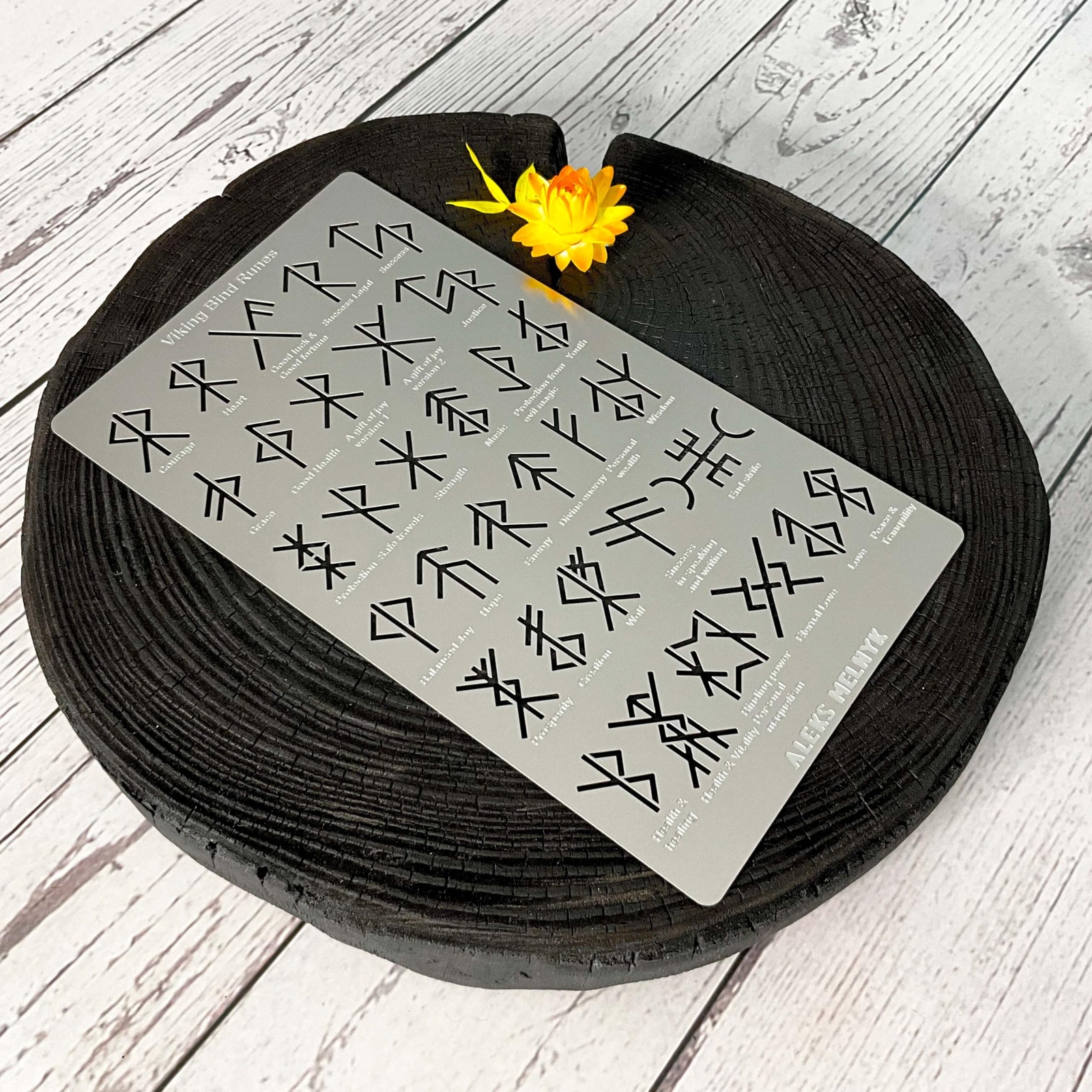 No.412 Metal Stencil Viking Bind Runes Generator Bindrune Ancient ...