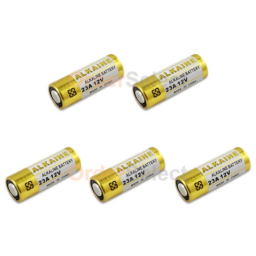Pack of 5 23A Battery High Voltage 12V A23 LRVO8 MN21 L1028 Alkaline ...