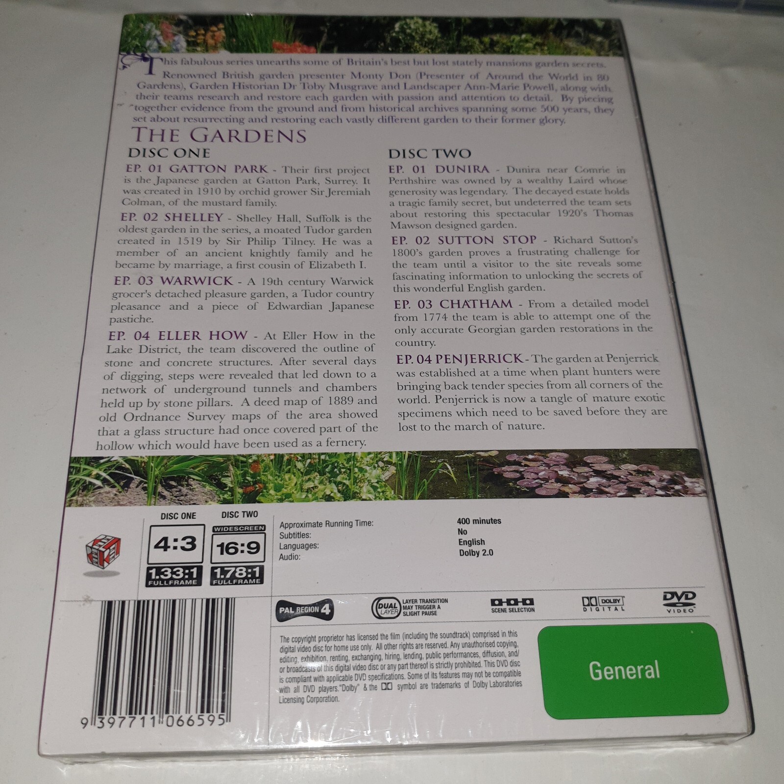 Lost Gardens With Monty Don (DVD, 2009) 2 Disc Set - New & Sealed ...