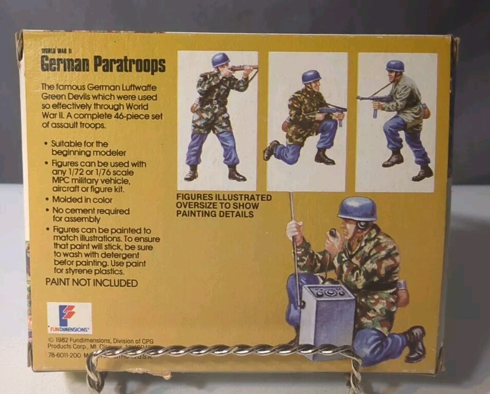 80's MPC Soldiers WWII German Paratroops 6011 Plastic Soldiers | eBay