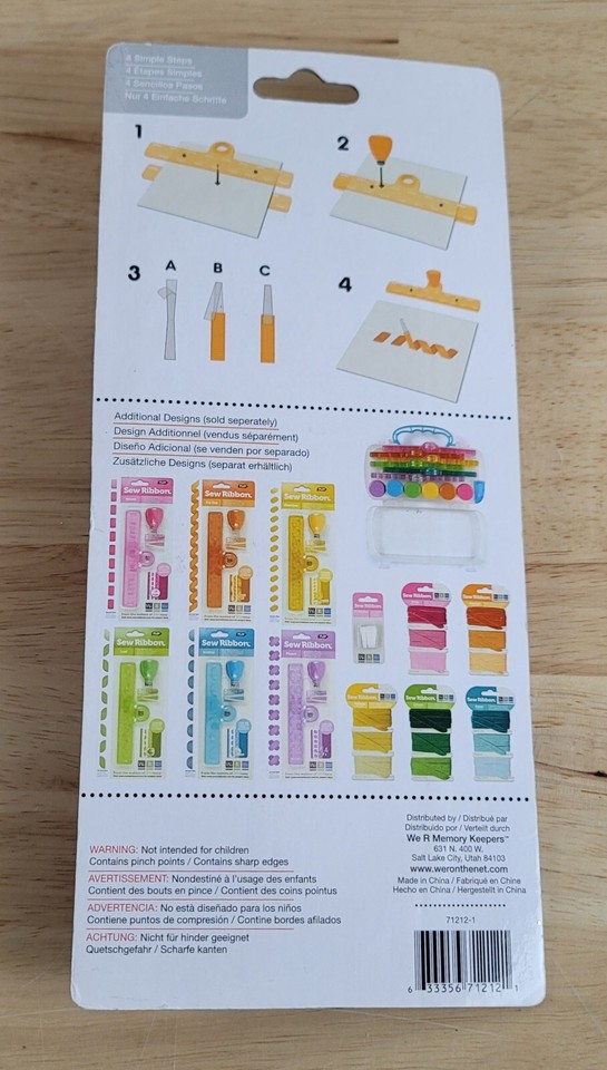 We R Memory Keepers SEW RIBBON Zig Zag #71212-1 Tool Punch | eBay