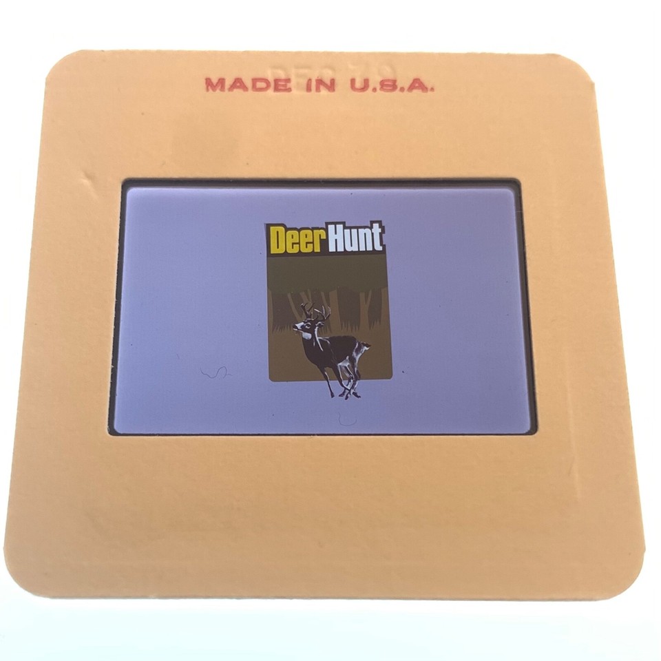 1980 "DEER HUNT" CA 35mm Slide KRON-TV News Graphic Design - READ, SEE ...